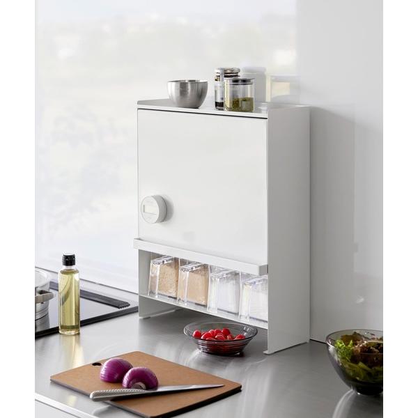 ZOZO問い合わせ番号:79083963ショップ:Lbc with Life，エルビーシー ウィズライフブランド:tower，タワー，LBC，エルビーシー商品名:【WEB限定】towerタワー前が開く隠せる調味料ラックカテゴリ:食器/キッチ...