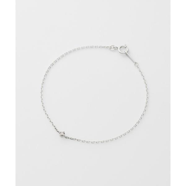 ZOZO問い合わせ番号:79084107ショップ:agete，アガットブランド:agete，アガット商品名:シルバーダイヤモンドブレスレット（0.03 ct）カテゴリ:アクセサリー>ブレスレットブランド品番:10234114493素材...