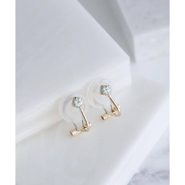 ZOZO問い合わせ番号:79116955ショップ:collecala，コレカラブランド:queite，ケイト，colleca la，コレカラ商品名:K10 誕生石 クリップイヤリング 12月/ ブルージルコン［queite］カテゴリ:アクセ...