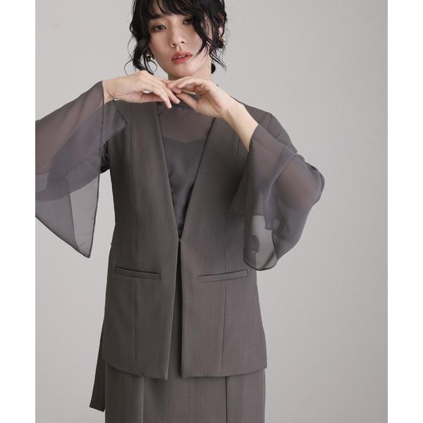 ZOZO問い合わせ番号:79313883ショップ:PourVous，プールヴーブランド:atlo，アトロ，PourVous，プールヴー商品名:【低身長用サイズあり】結婚式 パーティードレス ジレ袖あり＆ロングお呼ばれフォーマル同窓会オケージ...