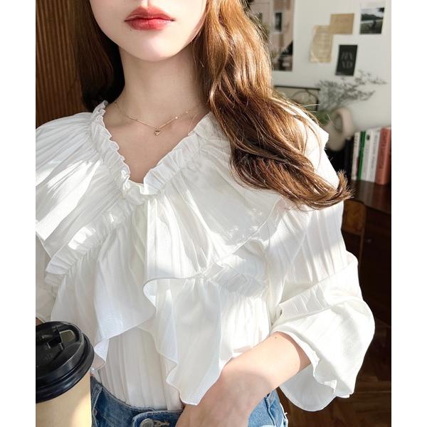 『タイムセール実施中』ZOZO問い合わせ番号:79315492ショップ:moment+，モーメントプラスブランド:moment+，モーメントプラス商品名:【累計販売枚数3万枚突破！】ドビーストライプマルチウェイオフショルフリルリボンショート...