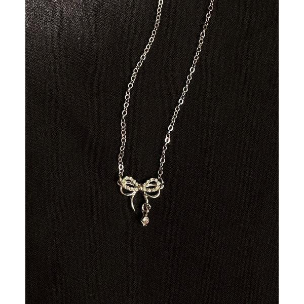 『タイムセール実施中』ZOZO問い合わせ番号:79442563ショップ:wears，ウェアーズブランド:cuorequal，クオレコール商品名:キラキラリボンネックレスカテゴリ:アクセサリー>ネックレスブランド品番:yu0922-14...