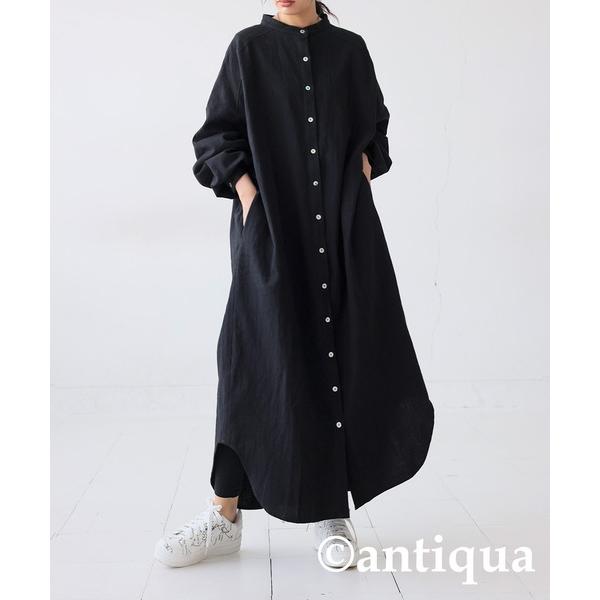 ZOZO問い合わせ番号:79474839ショップ:antiqua，アンティカブランド:antiqua，アンティカ商品名:リネンシャツワンピースカテゴリ:ワンピース/ドレス>ワンピースブランド品番:PK-01041素材:麻95%　綿5%...