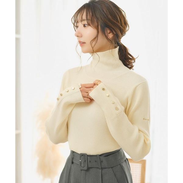 『タイムセール実施中』ZOZO問い合わせ番号:79508901ショップ:夢展望（YUMETENBO），ユメテンボウブランド:moulis'，ムーリス，Newlyme，ニューリーミー，夢展望，ユメテンボウ商品名:スリーブボタンタートルニットト...