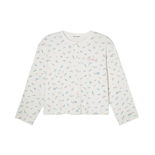 『セール実施中』ZOZO問い合わせ番号:79509346ショップ:MILKFED.，ミルクフェドブランド:MILKFED.，ミルクフェド商品名:FLORAL PATTERN WAFFLE CARDIGANカテゴリ:トップス>カーディガ...