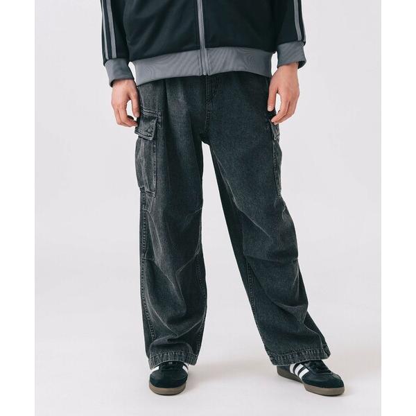 『タイムセール実施中』ZOZO問い合わせ番号:79576413ショップ:BEAMS HEART，ビームスハートブランド:BEAMS HEART，ビームスハート商品名:【2色展開】ワイド デニム カーゴパンツカテゴリ:パンツ>デニムパン...