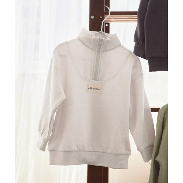 『セール実施中』ZOZO問い合わせ番号:79670604ショップ:branshes，ブランシェスブランド:aBity select，アビティセレクト，branshes，ブランシェス商品名:フロントネーム 薄手ハーフジップトレーナーカテゴリ:...