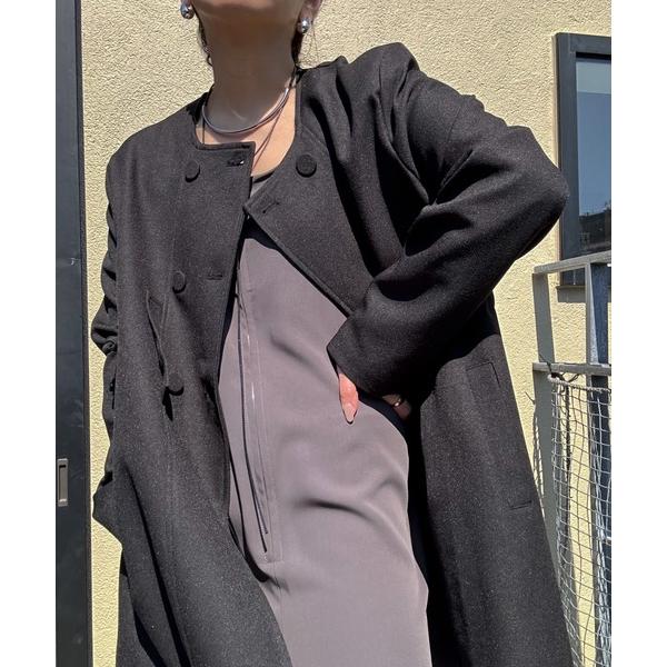 『セール実施中』ZOZO問い合わせ番号:79673228ショップ:wears，ウェアーズブランド:ULEULA，ウルア商品名:タートルニット付きノーカラーミディアムコート/スプリングコートカテゴリ:ジャケット/アウター>ノーカラーコー...