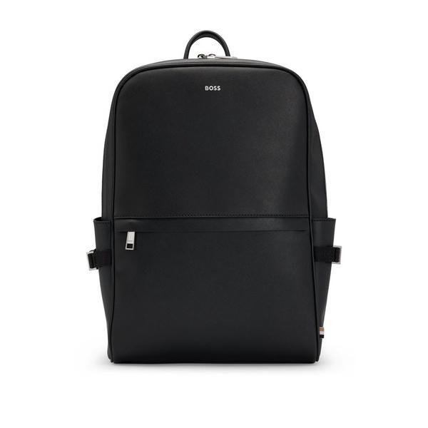 ZOZO問い合わせ番号:79705548ショップ:HUGO BOSS，ヒューゴボスブランド:BOSS，ボス，HUGO BOSS，ヒューゴボス商品名:シルバートーンBOSSロゴ ストラクチャードレザー バックパックカテゴリ:バッグ>バッ...