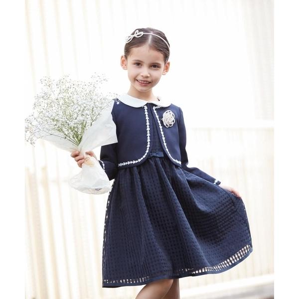 『セール実施中』ZOZO問い合わせ番号:79706230ショップ:a.v.v，アー・ヴェ・ヴェブランド:a.v.v，アーヴェヴェ商品名:[110-130]【セレモニースタイル】丸襟シアーチェックワンピースカテゴリ:ワンピース/ドレス>...