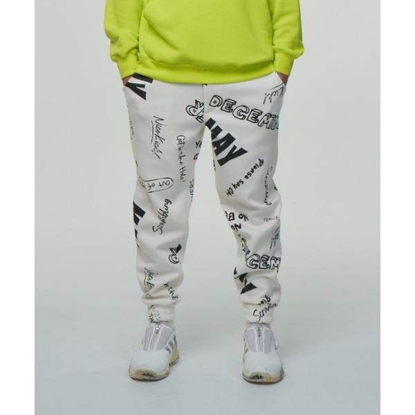 ZOZO問い合わせ番号:79738306ショップ:DECEMBERMAY，ディセンバーメイブランド:DECEMBERMAY，ディセンバーメイ商品名:Scribble air cushion pantsカテゴリ:パンツ>その他パンツブラ...