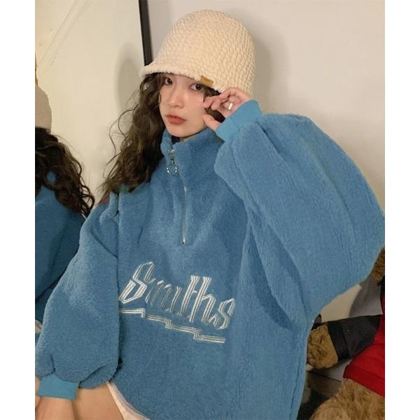 『タイムセール実施中』ZOZO問い合わせ番号:79741170ショップ:Ada.，エイダブランド:Miniministore，ミニミニストア商品名:ボアトレーナー フロントジップ 韓国風 フリースカテゴリ:トップス>スウェットブランド...