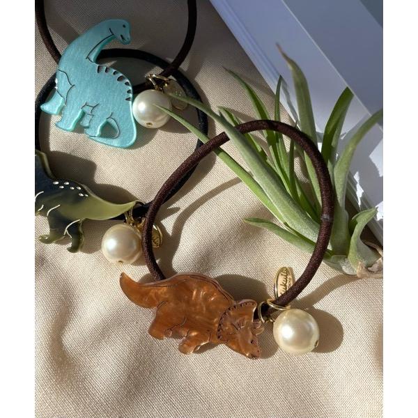 ZOZO問い合わせ番号:79772643ショップ:TONE，トーンブランド:tone，トーン商品名:【KuKuLu TOKYO】ジュラシック モチーフ ヘアゴムカテゴリ:ヘアアクセサリー>ヘアゴムブランド品番:KU0048-PO素材:...