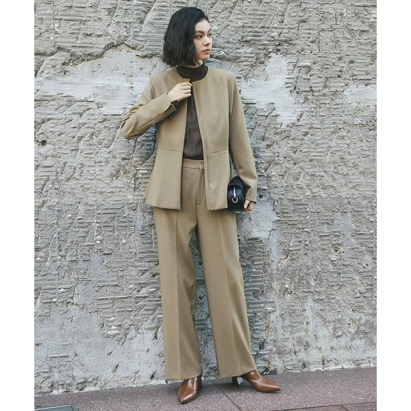 『タイムセール実施中』ZOZO問い合わせ番号:79775138ショップ:SMILE ORCHID，スマイルオーキッドブランド:SMILE ORCHID，スマイルオーキッド商品名:ノーカラーペプラムジャケット＆スラックスパンツセットアップスー...