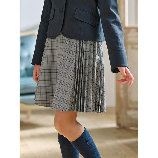 『セール実施中』ZOZO問い合わせ番号:79904205ショップ:組曲，クミキョクブランド:組曲，クミキョク商品名:【150-170cm】サイドプリーツチェック スカートカテゴリ:スカート>スカートブランド品番:SKKGCS0216素...