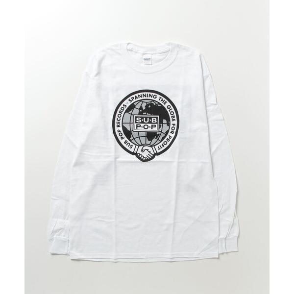 ZOZO問い合わせ番号:79906187ショップ:SAWINTO，ソイントブランド:SUB POP，サブポップ商品名:L/S PRINT TEE“SPANNING GLOBE” - ロングスリーブ プリントティー ”スパニング グローブ”カ...