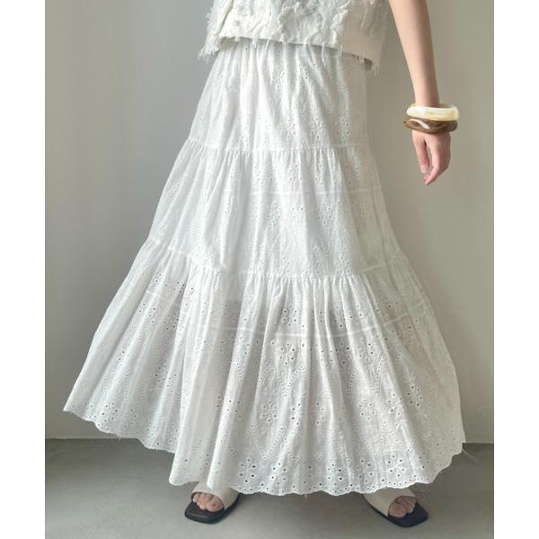 『タイムセール実施中』ZOZO問い合わせ番号:79947436ショップ:YARD PLUS/AUNT MARIE'S，ヤードプリュス/アントマリーズブランド:Libra Cue，リブラ キュー商品名:コットンレーススカートカテゴリ:スカート...