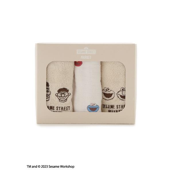 『セール実施中』ZOZO問い合わせ番号:79970356ショップ:SESAME STREET MARKET，セサミストリートマーケットブランド:SESAME STREET，セサミストリート商品名:【BABY】フェイス柄タオル3枚セットカテゴ...