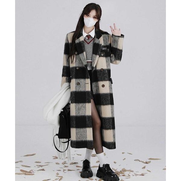 『タイムセール実施中』ZOZO問い合わせ番号:80035911ショップ:COLLARS，カラーズブランド:LUGG NAGG，ラグナグ商品名:ブロックチェックチェスターコートカテゴリ:ジャケット/アウター>チェスターコートブランド品番...