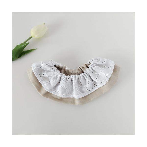 ※このアイテムは返品・交換対象外商品です。ZOZO問い合わせ番号:80068408ショップ:TONE，トーンブランド:tone，トーン商品名:【こまりはんどめいど】刺繍ダブルガーゼ/2重フリルスタイ/ベビースタイ / ビブ/よだれかけ(SU...