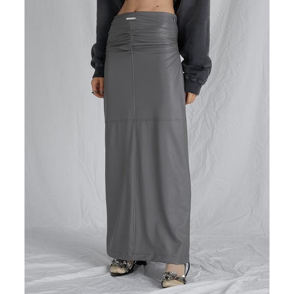 ZOZO問い合わせ番号:80104082ショップ:PRANK PROJECT，プランクプロジェクトブランド:PRANK PROJECT，プランクプロジェクト商品名:シンセティックレザーマキシスカート / Synthetic Leather ...