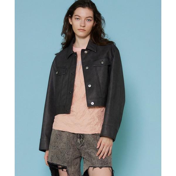 『タイムセール実施中』ZOZO問い合わせ番号:80107007ショップ:MAISON SPECIAL，メゾン スペシャルブランド:MAISON SPECIAL，メゾンスペシャル商品名:Washed Vegan Leather Short L...