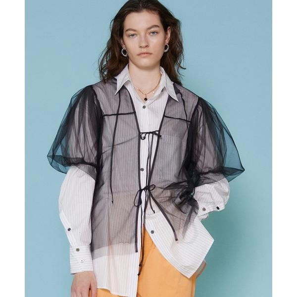 『タイムセール実施中』ZOZO問い合わせ番号:80107067ショップ:MAISON SPECIAL，メゾン スペシャルブランド:MAISON SPECIAL，メゾンスペシャル商品名:2way Tulle Puff Sleeve Tops/...