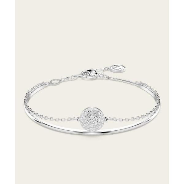 『タイムセール実施中』ZOZO問い合わせ番号:80140645ショップ:SWAROVSKI，スワロフスキーブランド:SWAROVSKI，スワロフスキー商品名:【公式】【スワロフスキー】Sublima バングル， ホワイト， ロジウム・プレー...