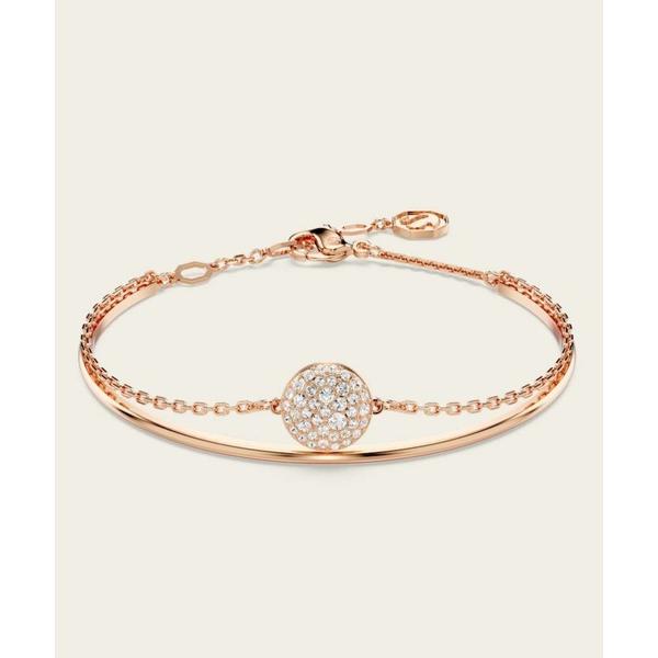 ZOZO問い合わせ番号:80140646ショップ:SWAROVSKI，スワロフスキーブランド:SWAROVSKI，スワロフスキー商品名:「公式」「スワロフスキー」Sublima バングル， ホワイト， ローズゴールドトーン・プレーティングカ...