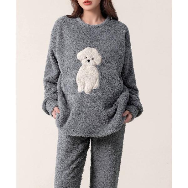 『タイムセール実施中』ZOZO問い合わせ番号:80268133ショップ:TeddyShop，テディショップブランド:DAY CLOSET，デイ クローゼット商品名:【月刊TVガイド2月号掲載/セットアップ】あなたはどの子が好き？長袖モコモコ...