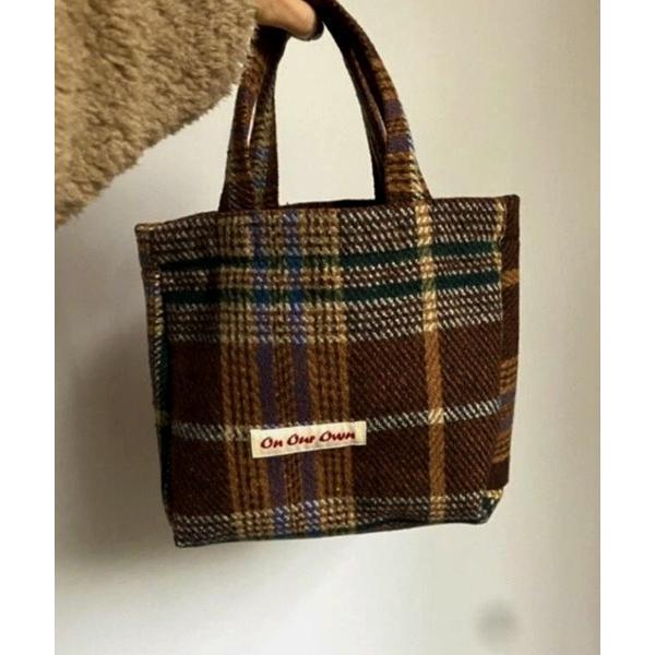 『タイムセール実施中』ZOZO問い合わせ番号:80301834ショップ:TONE，トーンブランド:TONE SELECT GOODS，トーンセレクトグッズ商品名:【resonance】チェック柄 ミニトートバッグカテゴリ:バッグ>トー...