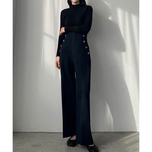 ZOZO問い合わせ番号:80302719ショップ:JUNOAH，ジュノアブランド:Louere，ルエレ商品名:ハイウエストマリンパンツカテゴリ:パンツ>スラックスブランド品番:frvd036-307素材:表地:レーヨン65%，ポリエス...