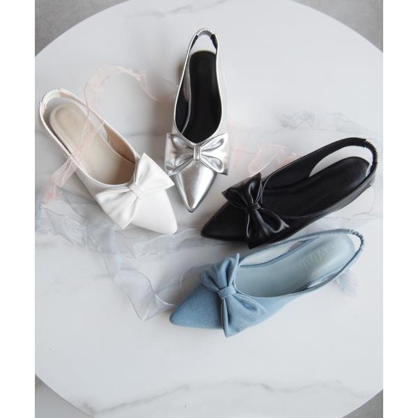 『セール実施中』ZOZO問い合わせ番号:80303345ショップ:VIVIAN COLLECTION，ヴィヴィアンコレクションブランド:VIVIAN，ヴィヴィアン商品名:ポインテッドトゥリボンバックストラップパンプス ZOZOTOWN+オフ...