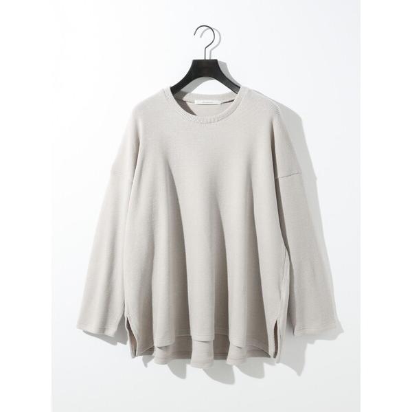 『セール実施中』ZOZO問い合わせ番号:80303730ショップ:MARcourt，マーコートブランド:MIDIUMISOLID，ミディウミソリッド商品名:MIDIUMISOLID for Ladies リブワイドプルオーバーカテゴリ:トッ...