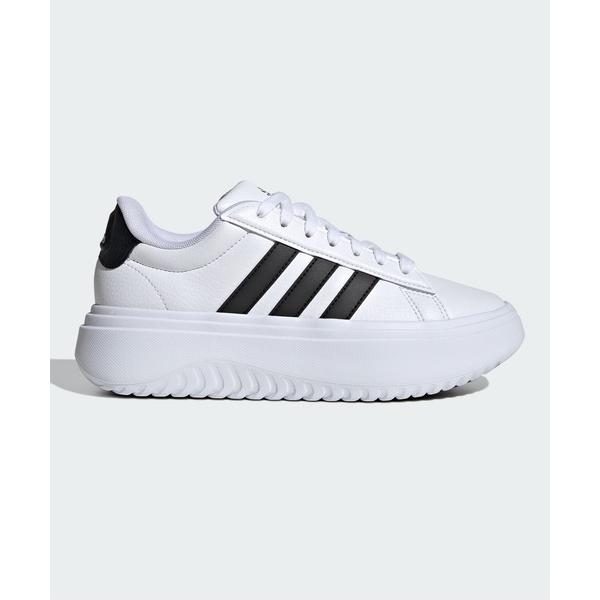 『セール実施中』ZOZO問い合わせ番号:80334462ショップ:adidas，アディダスブランド:adidas，アディダス商品名:グランドコート プラットフォーム / 厚底スニーカー / GrandCourt Platform / アディ...