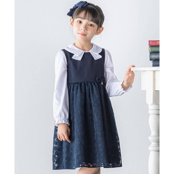 『タイムセール実施中』ZOZO問い合わせ番号:80334653ショップ:BEBE ONLINE STORE，ベベ オンラインストアブランド:BeBe，ベベ商品名:【日本製】シアー花柄切替ワンピース(110~130cm)カテゴリ:ワンピース/...