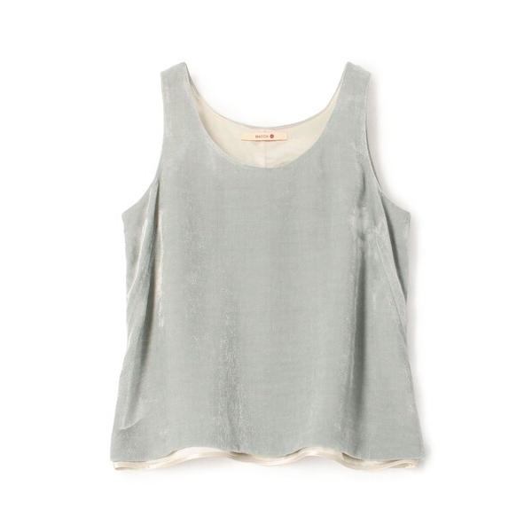 『セール実施中』ZOZO問い合わせ番号:80336192ショップ:TOMORROWLAND，トゥモローランドブランド:BACCA，バッカ，TOMORROWLAND，トゥモローランド商品名:レーヨンキュプラ ベルベット タンクブラウスカテゴリ...