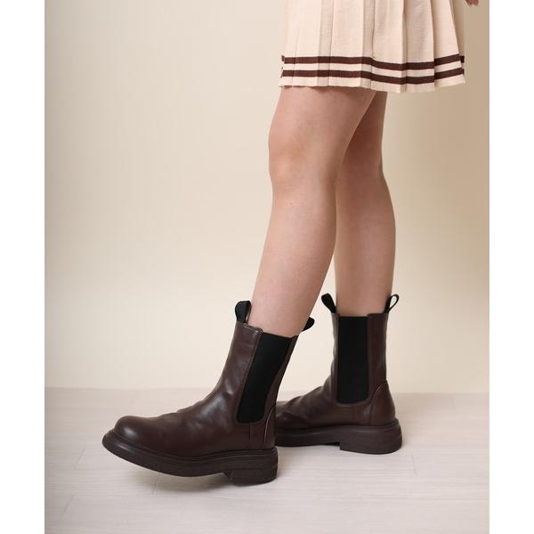 『セール実施中』ZOZO問い合わせ番号:80336738ショップ:aimoha，アイモハブランド:shoes365，シューズスリーシックスファイヴ商品名:【shoes365】装飾しわチェルシーブーツカテゴリ:シューズ>ブーツブランド品...