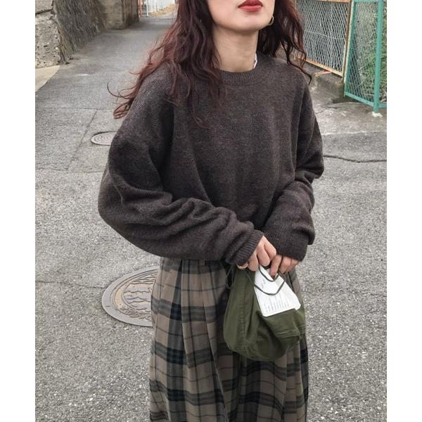 『セール実施中』ZOZO問い合わせ番号:80371140ショップ:L.H.P WOMEN，エルエイチピーウィーメンブランド:ord，オルド，L.H.P，エルエイチピー商品名:ord/オルド/ショートモヘアクルーネックニットカテゴリ:トップス...