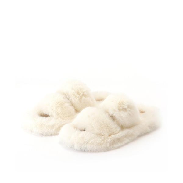 『タイムセール実施中』ZOZO問い合わせ番号:80436874ショップ:Lace Ladies，レースレディースブランド:Lace Ladies，レースレディース商品名:ふわもこ ダブル ストラップ ボリューム ファー サンダルカテゴリ:イ...