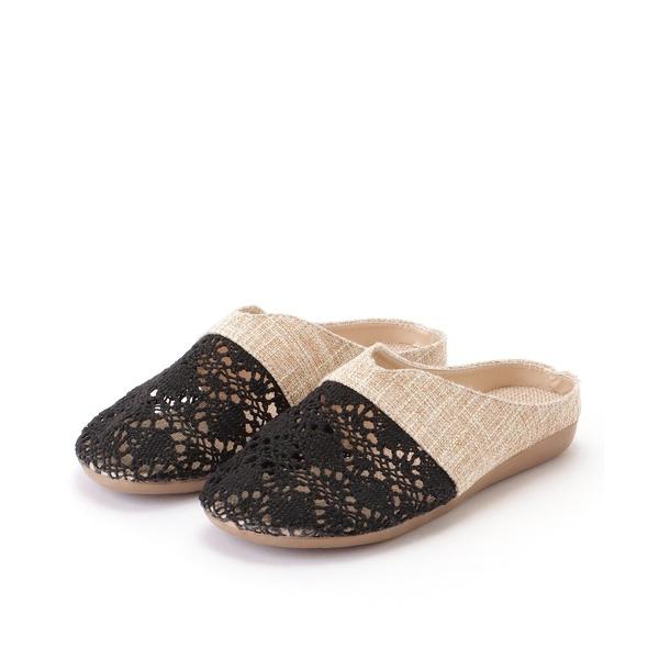 ZOZO問い合わせ番号:80436886ショップ:Lace Ladies，レースレディースブランド:Lace Ladies，レースレディース商品名:レース フラット シューズカテゴリ:インテリア>ルームシューズ/スリッパブランド品番:...