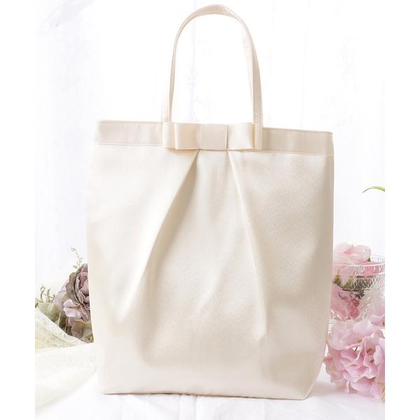 『タイムセール実施中』ZOZO問い合わせ番号:80436923ショップ:Lace Ladies，レースレディースブランド:Lace Ladies，レースレディース商品名:リボン付き サテン タック トート バッグカテゴリ:バッグ>クラ...
