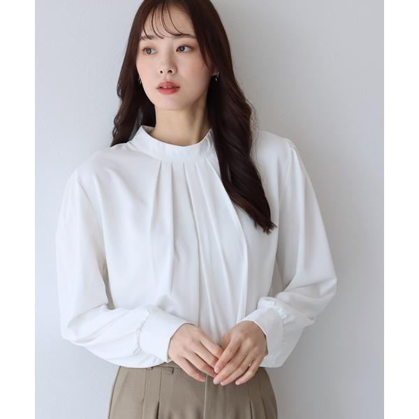 『タイムセール実施中』ZOZO問い合わせ番号:80438033ショップ:BLUEEAST，ブルーイーストブランド:BLUEEAST，ブルーイースト商品名:ハイネックタックブラウスカテゴリ:トップス>シャツ/ブラウスブランド品番:542...