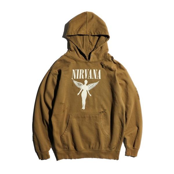 ZOZO問い合わせ番号:80468715ショップ:C.E.L.STORE，セルストアブランド:THRIFTY LOOK，スリフティールック商品名:THRIFTY LOOK/スリフティールック WORN-OUT BAND HOODIE ”NI...