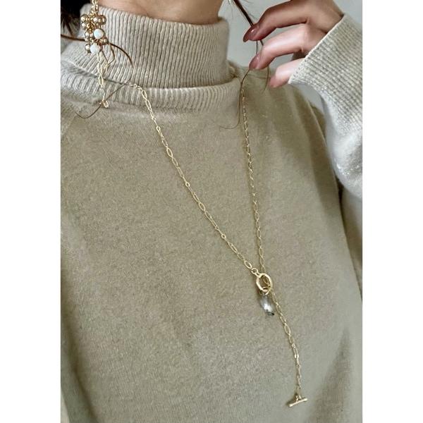 ZOZO問い合わせ番号:80469689ショップ:CERCA，チェルカブランド:CERCA，チェルカ商品名:『NoY.ノイ』Y高級ストーン2way　ロングネックレスカテゴリ:アクセサリー>ネックレスブランド品番:N0004素材:高級ク...