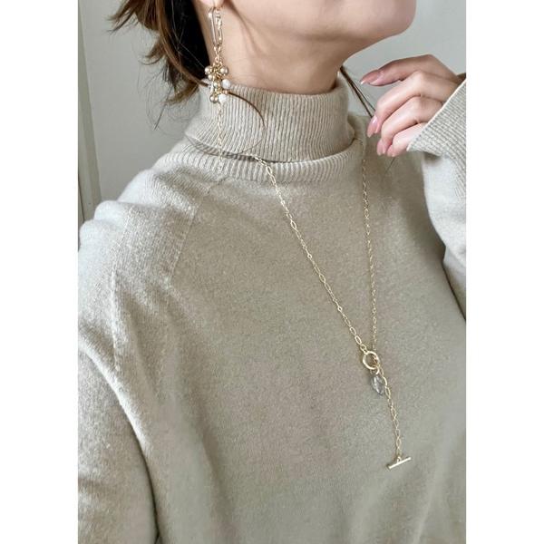 ZOZO問い合わせ番号:80469696ショップ:CERCA，チェルカブランド:CERCA，チェルカ商品名:『NoY.ノイ』高級ストーンYロングネックレス＆ピアスセットカテゴリ:アクセサリー>ネックレスブランド品番:SP0002素材:...