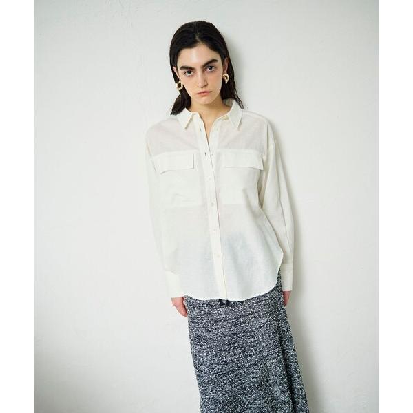 『タイムセール実施中』ZOZO問い合わせ番号:80469930ショップ:GRACE CONTINENTAL，グレースコンチネンタルブランド:GRACE CONTINENTAL，グレースコンチネンタル商品名:トリアセリネンオーバーシャツカテゴ...