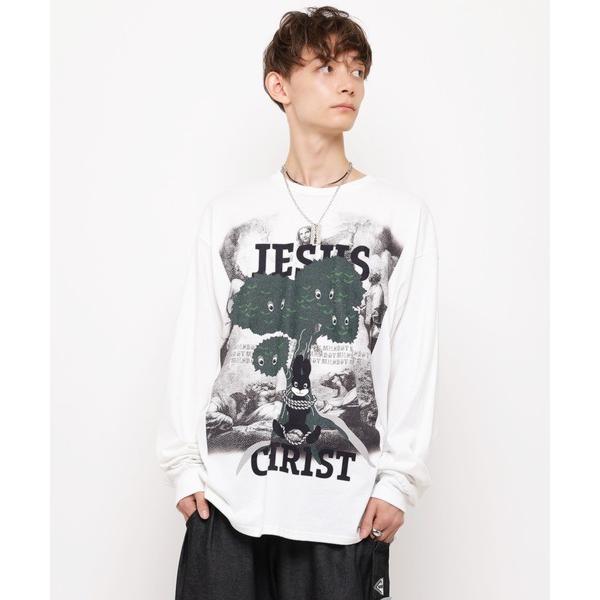 『セール実施中』ZOZO問い合わせ番号:80471121ショップ:MILKBOY，ミルクボーイブランド:MILKBOY，ミルクボーイ商品名:JESUS CHRIST L.S Tシャツカテゴリ:トップス>Tシャツ/カットソーブランド品番...