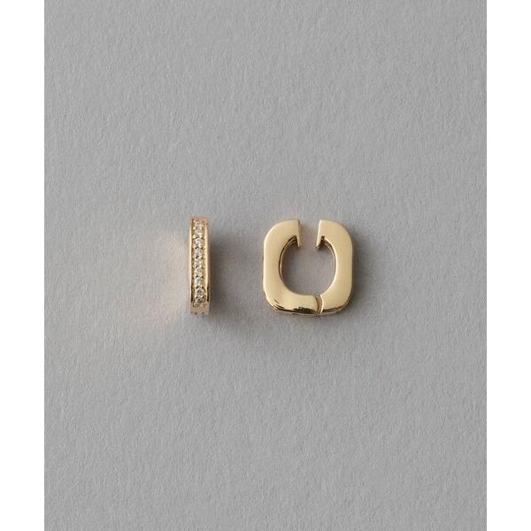 ZOZO問い合わせ番号:80502591ショップ:ete，エテブランド:ete bijoux，エテビジュー，ete，エテ商品名:K10YG ダイヤモンド リバーシブル ハグイヤリングカテゴリ:アクセサリー>イヤリングブランド品番:70...