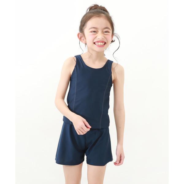 ※このアイテムは返品・交換対象外商品です。ZOZO問い合わせ番号:80503799ショップ:devirock，デビロックブランド:devirock，デビロック商品名:UVカット 女児 セパレートパンツ型 スクール水着カテゴリ:水着/着物・浴...